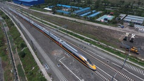 Persiapan Uji Dinamis Kereta Inspeksi Jajal Rel Kereta Cepat Jakarta Bandung Tribunjabar Id