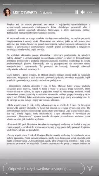 Anna Paliga Oskarża łódzką Filmówkę Bicie I Zastraszanie Jako Norma