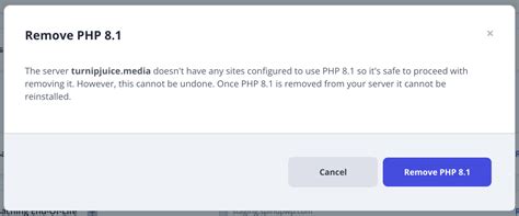 Assistant Remove Old Php Version From Server Spinupwp