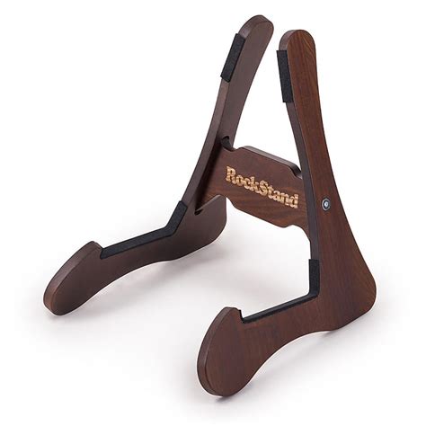 Rockstand Wood A Frame Stand Acoustic Guitar And Bass Brown Reverb