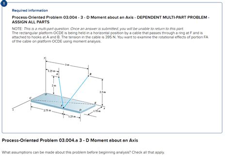 Solved Process Oriented Problem 03004 3 D Moment About