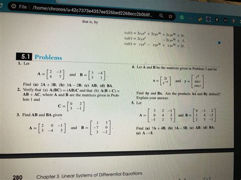 Answered C 3 3 Find AB And BA Given 3 A Bartleby