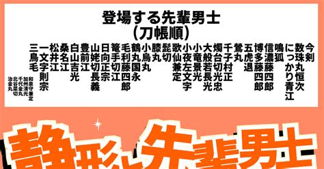 刀剣乱舞 【828閃華の刻】静形と先輩男士 サンプル Kagiのマンガ 漫画 閃華の刻 4コマ Pixiv