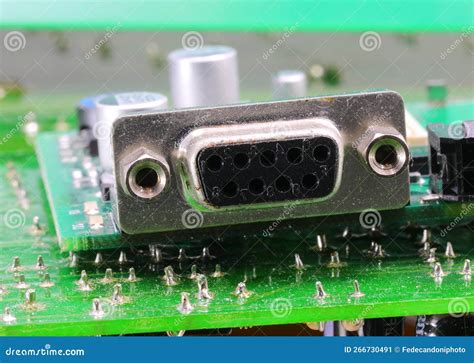 Serial Port To Transfer Data In The Device Stock Image Image Of Female Connect