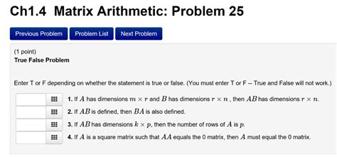 solved ch1 4 matrix arithmetic problem 25 previous problem