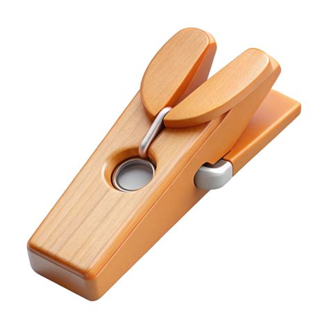Unforgettable Minimalist Hyper Specific Professional Render Of A Single Wooden Clothespin