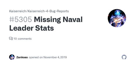 Missing Naval Leader Stats · Issue 5305 · Kaiserreichkaiserreich 4