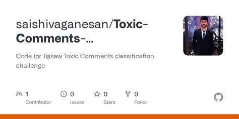 Github Saishivaganesantoxic Comments Classification Challenge Code For Jigsaw Toxic Comments