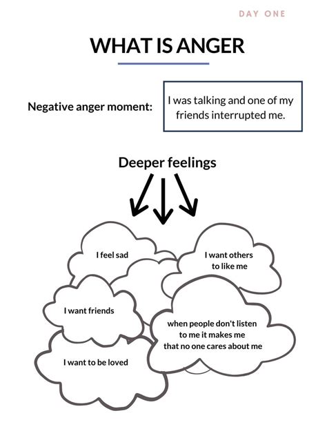 Anger Management Printable Workbook Adults 14 Day Therapy Workbook