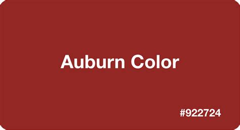 Auburn Color Best Practices Color Codes Palettes And More