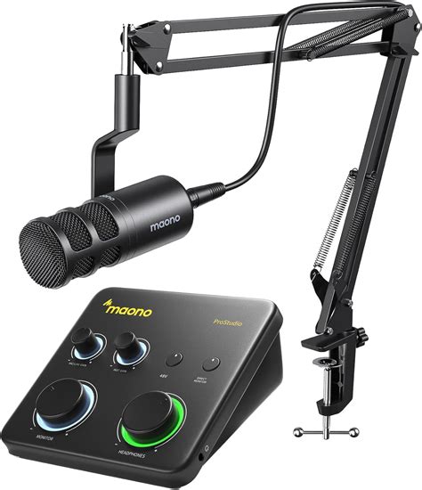 Maono Usb Audio Interface For Pc And Xlr Dynamic Microphone Interface With Xlr Input