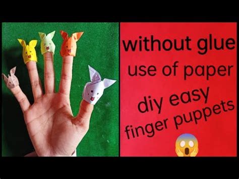 How To Diy Finger Puppets Easy Making Puppets YouTube