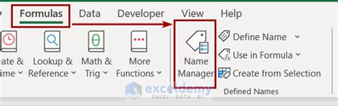 How To Edit A Name Box In Excel