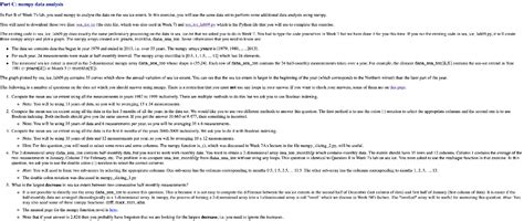 Solved Part C Numpy Data Analysis In Part B Of Week 7s