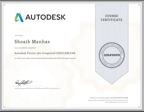 Fusion 360 Cad Cam Cae Certification Fusion360 Cam Autodesk Shoaib