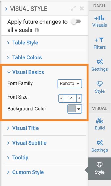 Changing Background Color Of A Visual