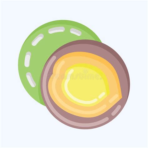 Icon Black Walnut Suitable For Nuts Symbol Flat Style Simple Design Editable Design Template