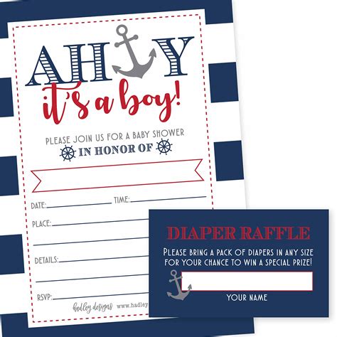 Diy Diaper Invitations