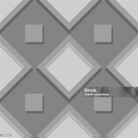 사각형 요소와 완벽 한 기하학적 배경입니다 3d 패턴을 회색 0명에 대한 스톡 벡터 아트 및 기타 이미지 0명 3차원 형태 그림자 Istock
