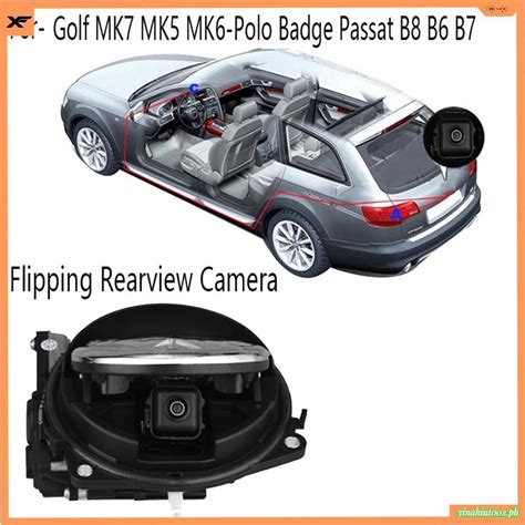 Yinahiut Ph Car Flipping Rearview Camera Trunk Switch Reverse Parking Hd Camera Flip Rear