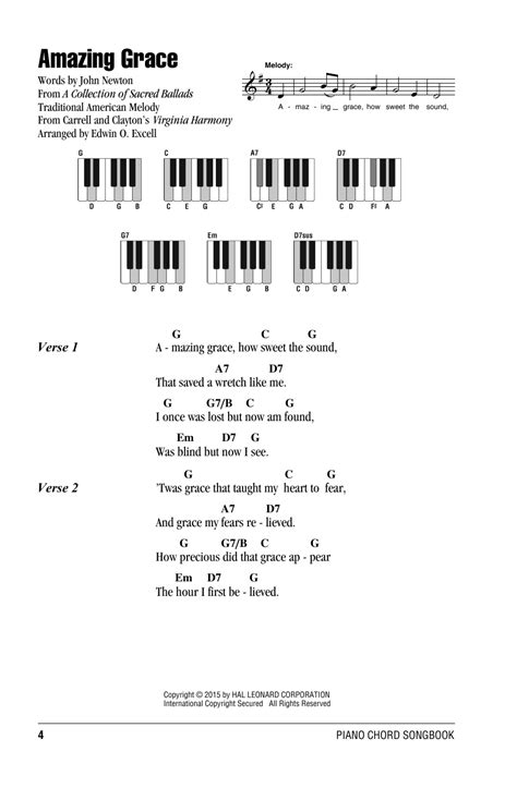 Beginner Amazing Grace Piano Chords Ubicaciondepersonascdmxgobmx