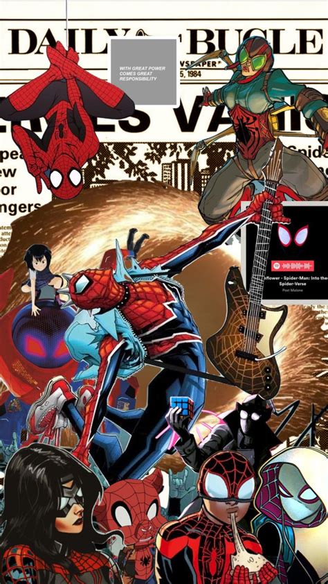 Spiderman Intothespiderverse Spiderverse Multiverse Marvelcomics
