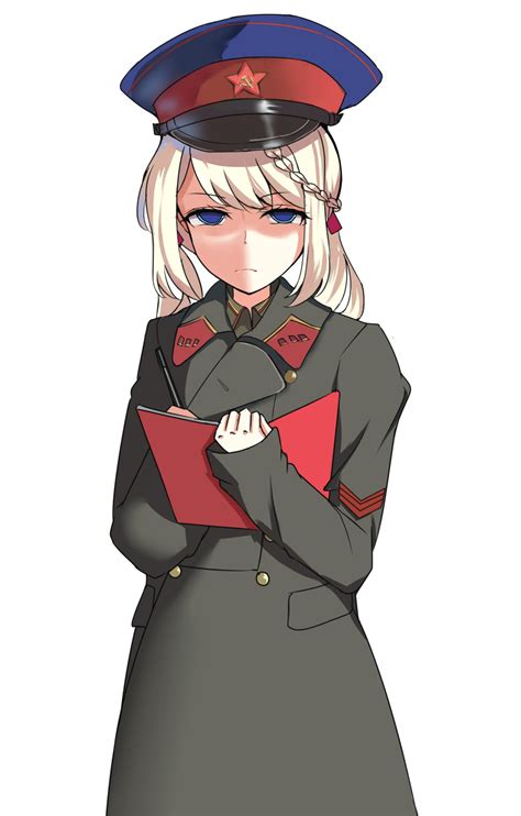 Safebooru 1girl Blonde Hair Blue Eyes Girls Frontline Hat Highres
