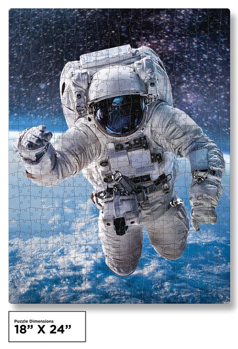 Astronaut In Space Piece Jigsaw Puzzle Puzzle Saver Kit Included