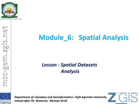 Ppt Module6 Spatial Analysis Powerpoint Presentation Free Download