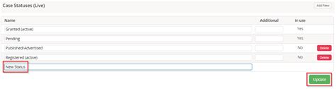 Manage Case Statuses Help Centre