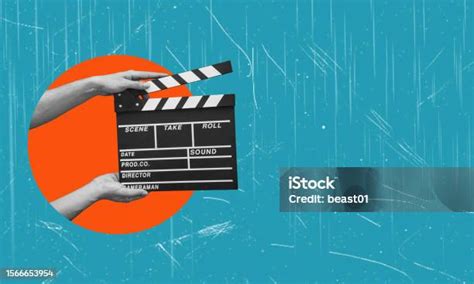 스튜디오에서 비디오 시네마를 만드는 클래퍼 보드를 들고 있는 손 영화 제작 클래퍼 보드 영화에 대한 스톡 사진 및 기타 이미지 영화 영화관 영화 산업 Istock