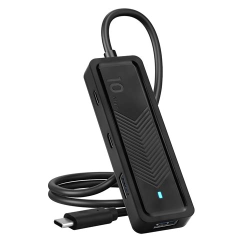 Eeekit Usb C Hub 6 In 1 Adapter With 2 Usb 32 And 2 Usb C Sdtf Card