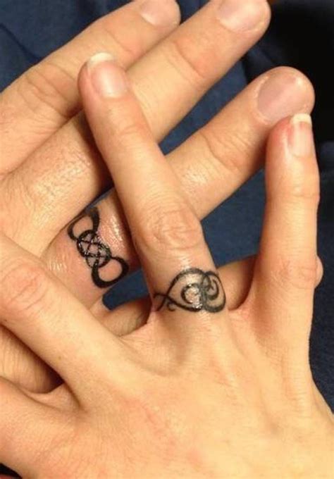 Infinity Wedding Ring Tattoos Designs Татуировки обручальные кольца