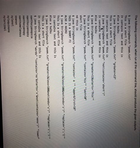 Solved In Java Pls Poemtxt Files Contents Are In Examples