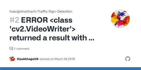 ERROR Returned A Result With An Error Set Issue 2 Hoanglehaithanh Traffic Sign Detection