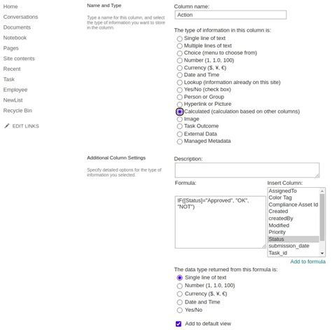 Understanding List Column Data Types In Sharepoint