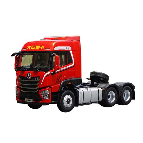 Original Factory 124 Dayun Diecast Heavy Truck Model Alloy Dayun V7 6 Classic Models