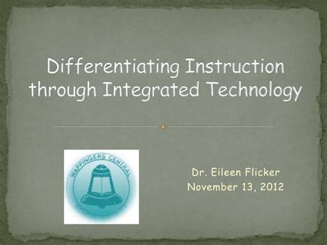 Ppt Differentiating Instruction Through Integrated Technology