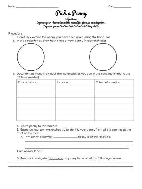 Fillable Online Improving Observational Skills In Forensic Science Fact Or Fax Email Print