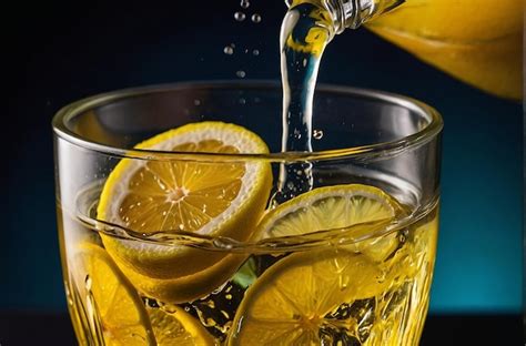 Premium Photo Lemon Juice Being Added To A Cocktail