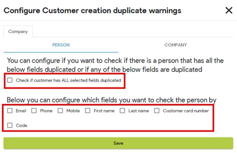 Customer Creation Duplicate Warnings Erply Wiki