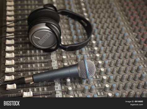Headphones Microphone Image Photo Free Trial Bigstock