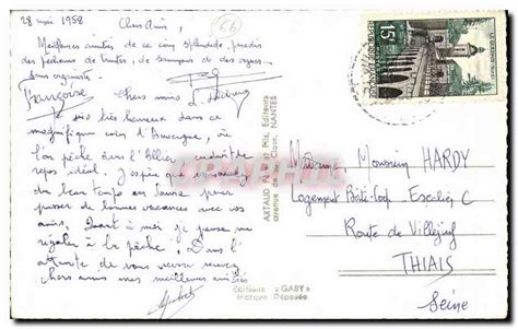 Prades Souvenir Carte Postale Ancienne Manuskript