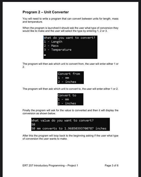 Solved Program Unit Converter You Will Need To Write A Chegg