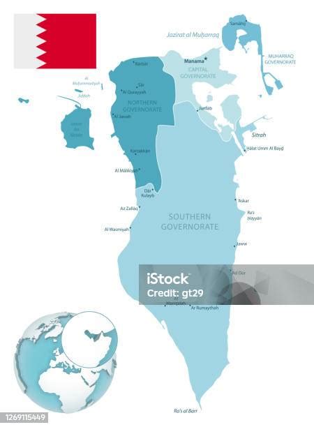 バーレーン行政青緑色地図国の旗と地球上の場所 バーレーンのベクターアート素材や画像を多数ご用意 バーレーン 地図 3d Istock