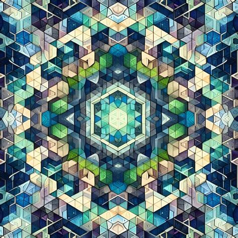 Premium Photo Digital Hexagon Abstract Background