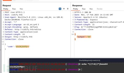 Meachines Easy Codify Express Nodejs Vm2 Bypass RCE SH Bypass