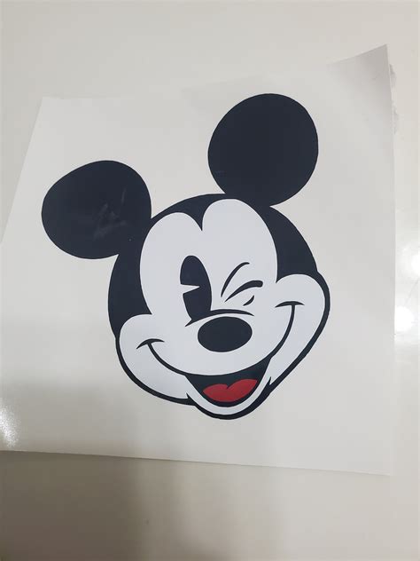 Disney Mickey Mouse Vinyl Decal Etsy