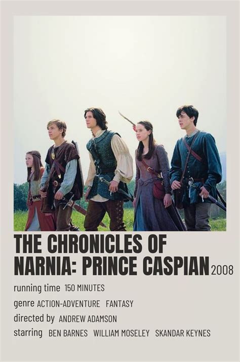 Prince Caspian Narnia Minimalistic Poster Film Afişi İzlenecek