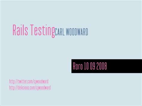 Rails Testing Debate Ppt